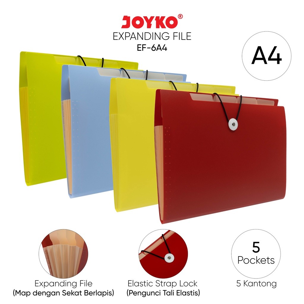 Jual Map Expanding File Joyko EF-6 A4 (1pcs) | Shopee Indonesia