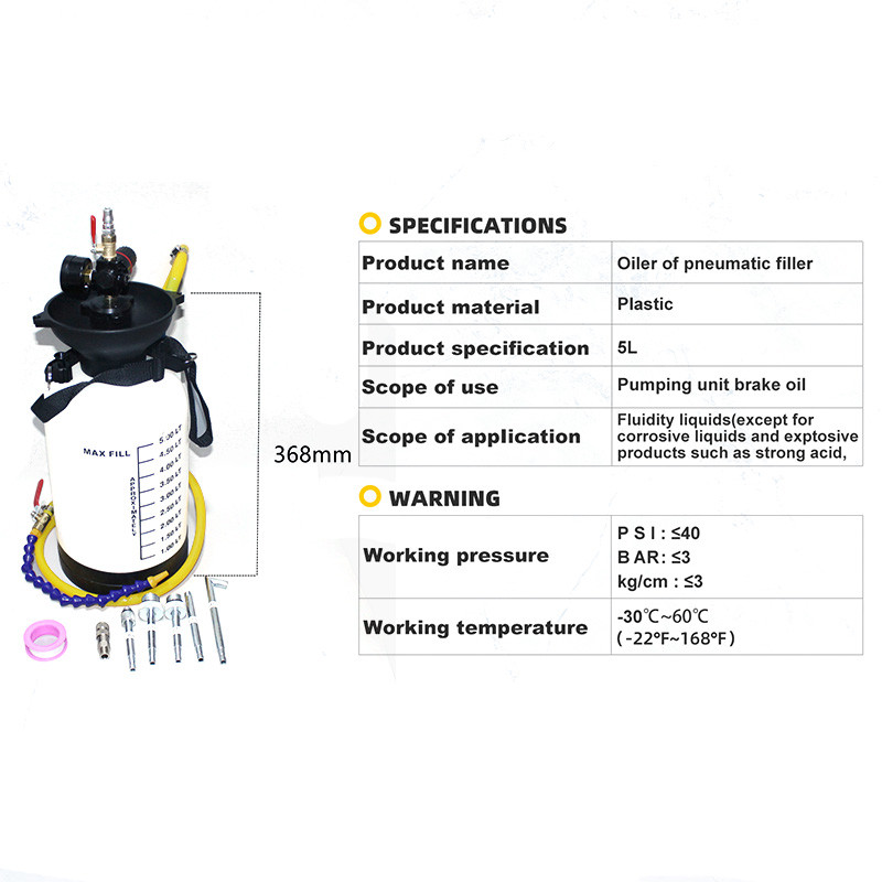Jual 5L / 8L Kecepatan Tinggi Pompa Oli Roda Gigi Pneumatik Pompa ...
