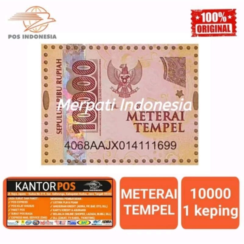 Jual METERAI TEMPEL 10000 ASLI (ORIGINAL) | Shopee Indonesia