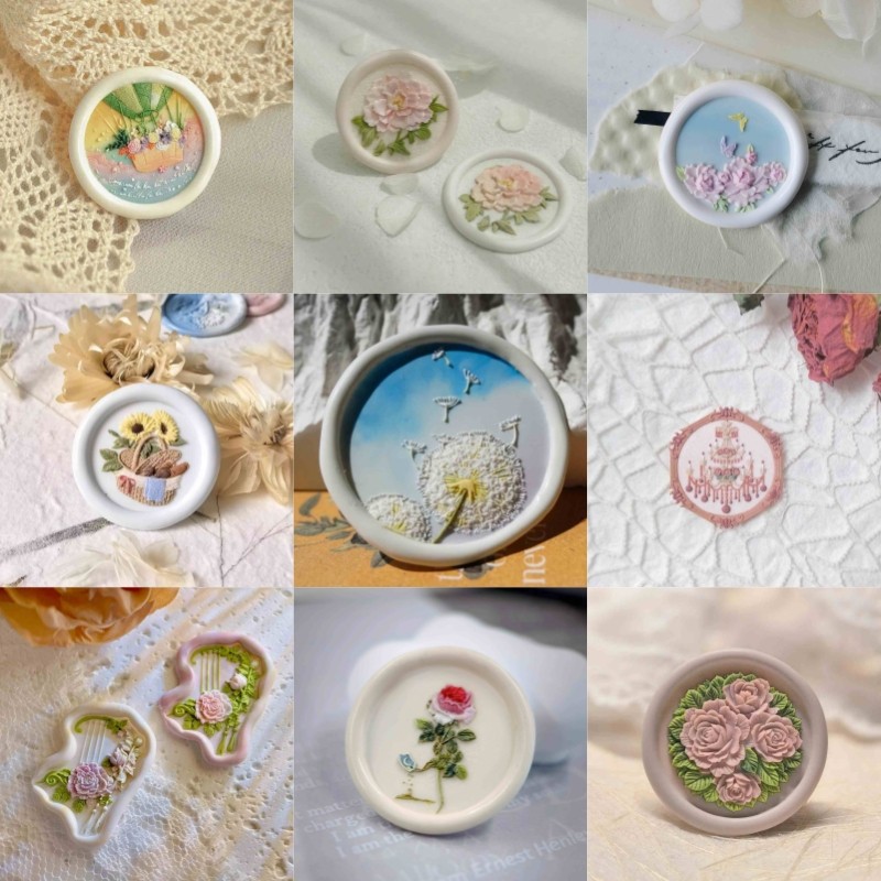 Jual Lacquer Seal Head, Rose Cute Repairing Hook, Thousand Paper Crane ...