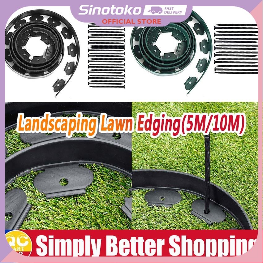 Jual 5/10 Meter*10cm Garden Border Lawn Grass Edge Edging Dekorasi ...