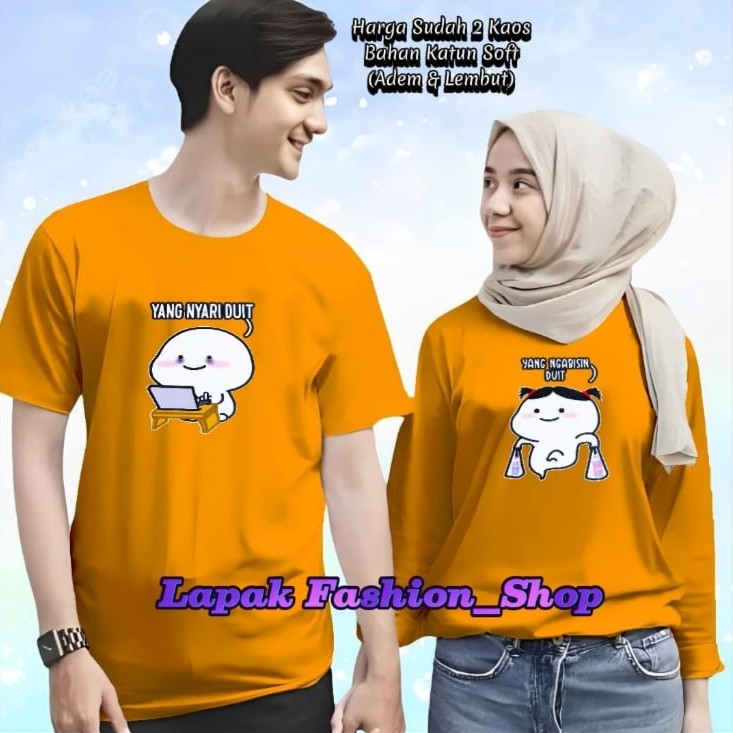 Jual (HARGA 2 KAOS) BAJU COUPLE LENGAN PENDEK DAN PANJANG YANG CARI ...