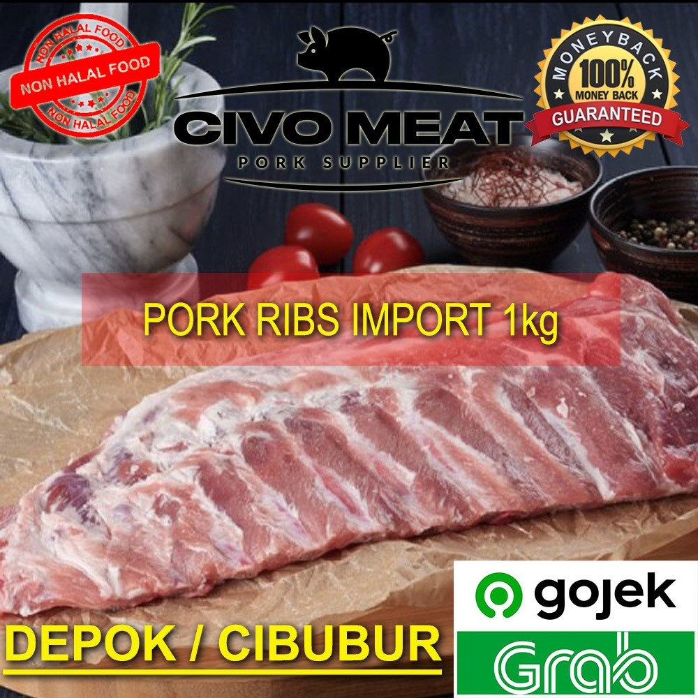 Jual Pork Ribs / Iga Babi Import - 1kg | Shopee Indonesia