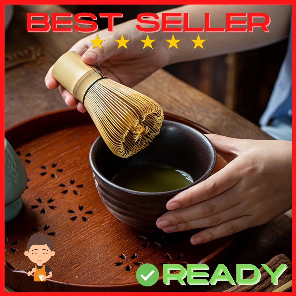 Jual DDI Matcha Bamboo Whisk Chasen Brush Tea Accessories / Bambu ...