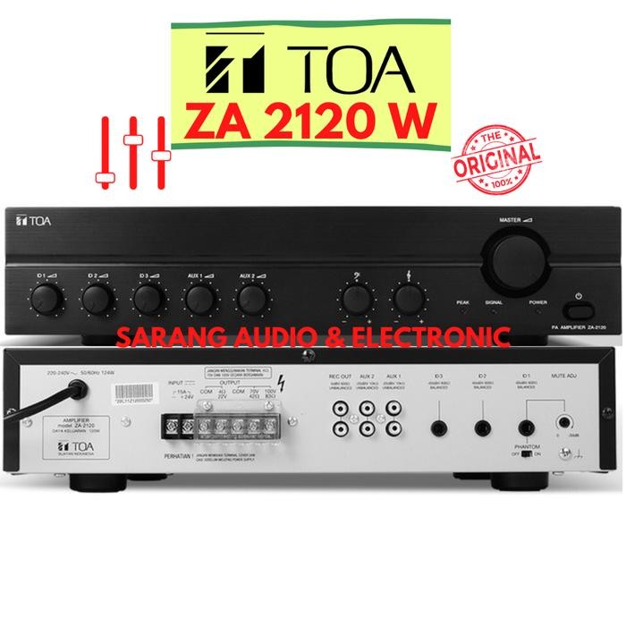 Jual AMPLIFIER AMPLI TOA ZA2120W ORIGINAL TOA ZA 2120 W 120watt ZA2120 2120 | Shopee Indonesia