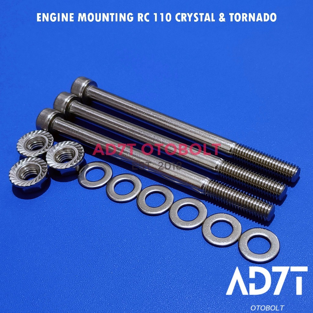 Jual Baut Pangkon Engine Mounting Suzuki RC 110 & Suzuki Tornado Stainless Steel 304 | Shopee ...
