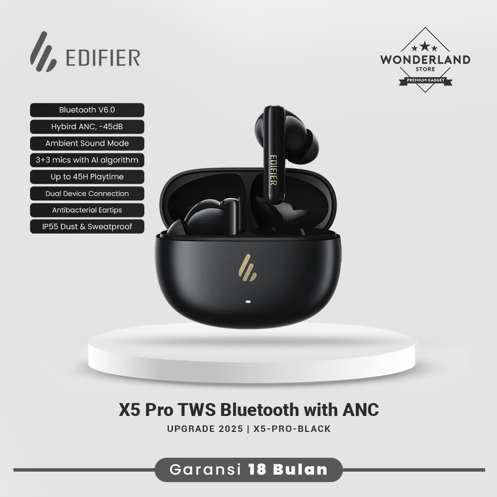 Jual Edifier X5 Pro 2025 Gen2 TWS ANC ENC Gaming Mode Ultra Clear Calls ...