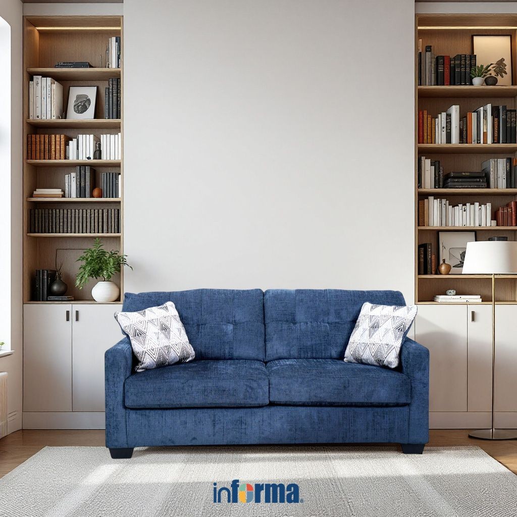 Jual Informa Ashley Mahoney-2 Sofa Fabric - Biru Navy Tempat Duduk ...