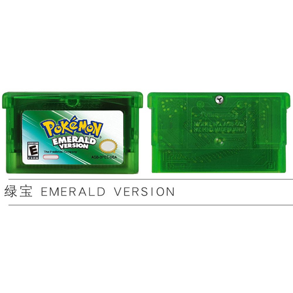 Jual 32-Bit Video Game Console Card GBA Game Cartridge Pokemon Emerald ...