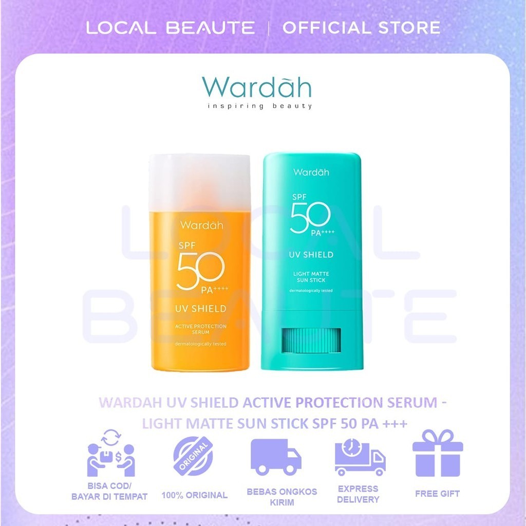 Jual Local Beaute - Wardah UV Shield Active Protection Serum - Light ...