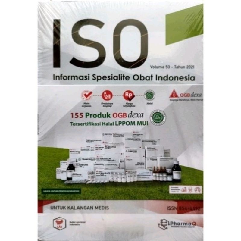 Jual Buku Iso informasi spesialite obat indonesia volume 53 tahun 2021 Ikatan apoteker indonesia ...