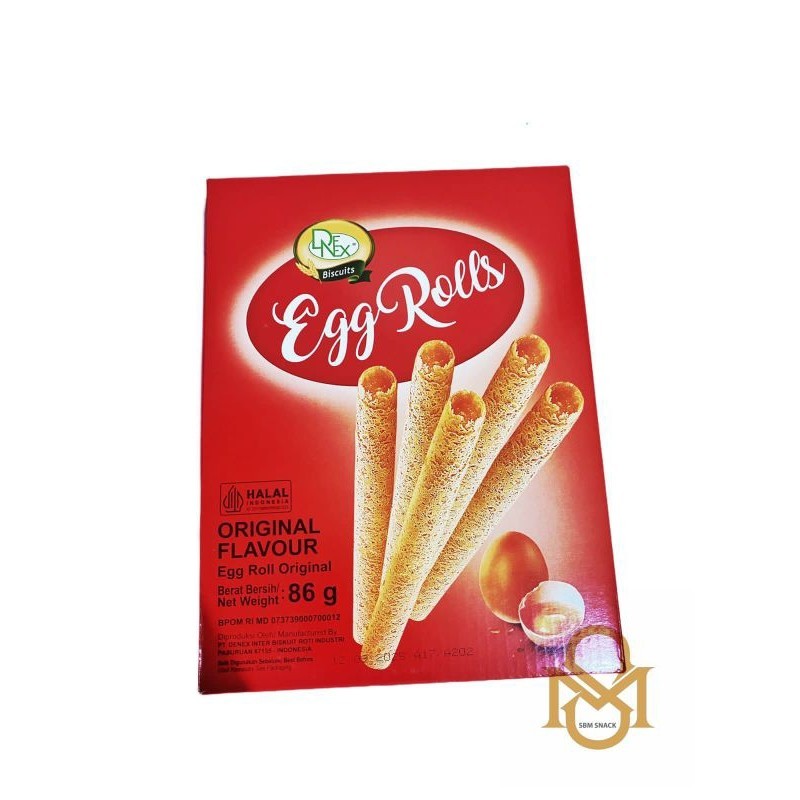 Jual Denex Egg roll cookies / kue egg roll isi 86 gr exp 2025 / biskuit ...