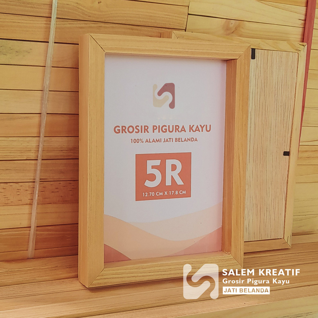 Jual Pigura Kayu Jati Belanda 5R (127 x 178 MM) | Shopee Indonesia
