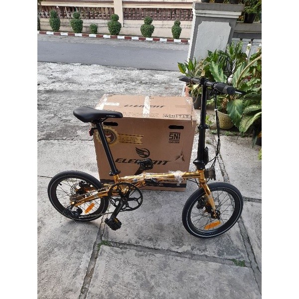 Jual Sepeda Lipat Element Troy Gold | Shopee Indonesia