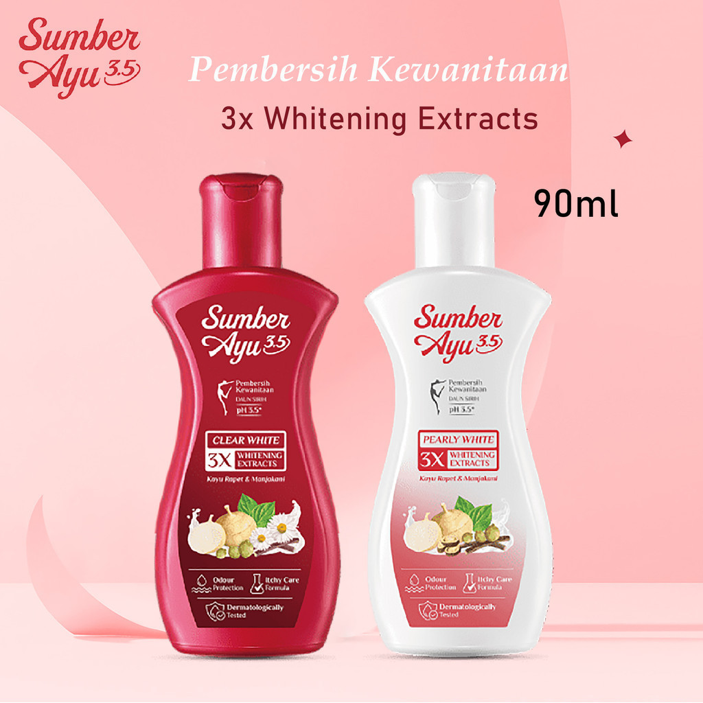 Jual Sumber Ayu Feminine Hygiene Wash Pearly Clear White 90ml | Shopee ...