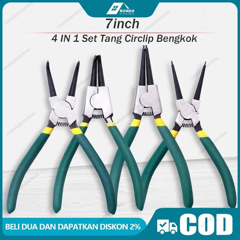 Jual 4 pcs Tang Circlip tang snap ring set 7 Inch Set Tang Circlip ...
