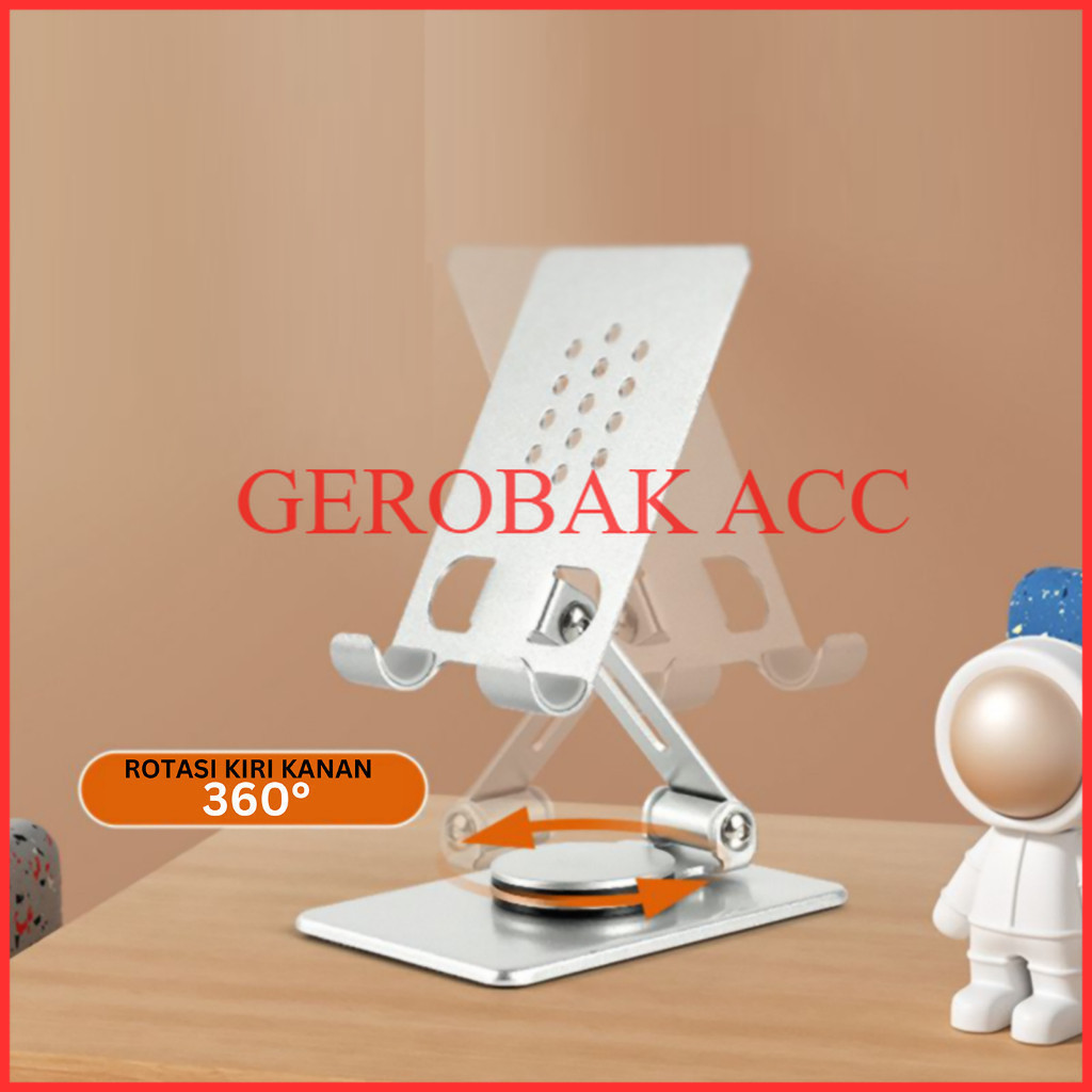 Jual Stand Holder HP Putar Full Metal GR-A811 Besi Tablet IPAD Rotasi ...