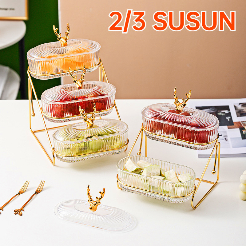 Jual STR Mangkuk Buah Staghorn Multi-layer / Mangkuk Buah Bertumpuk ...