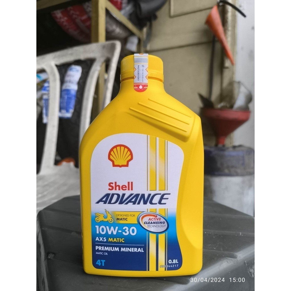 Jual oli shell advance 4t ax 5 scooter 10w-30 800 ml original | Shopee ...