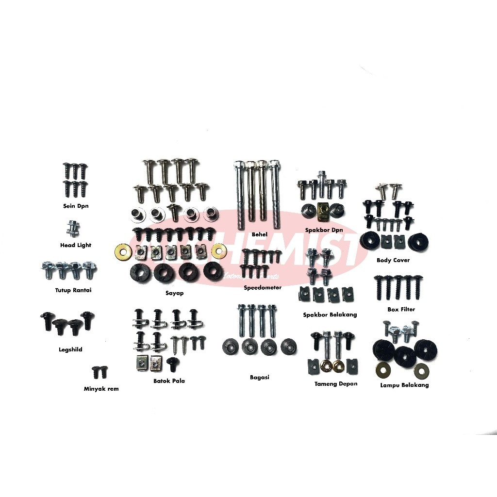 Jual COD Baut Karisma New Full Body / Baud Honda Karisma New Full Set ...