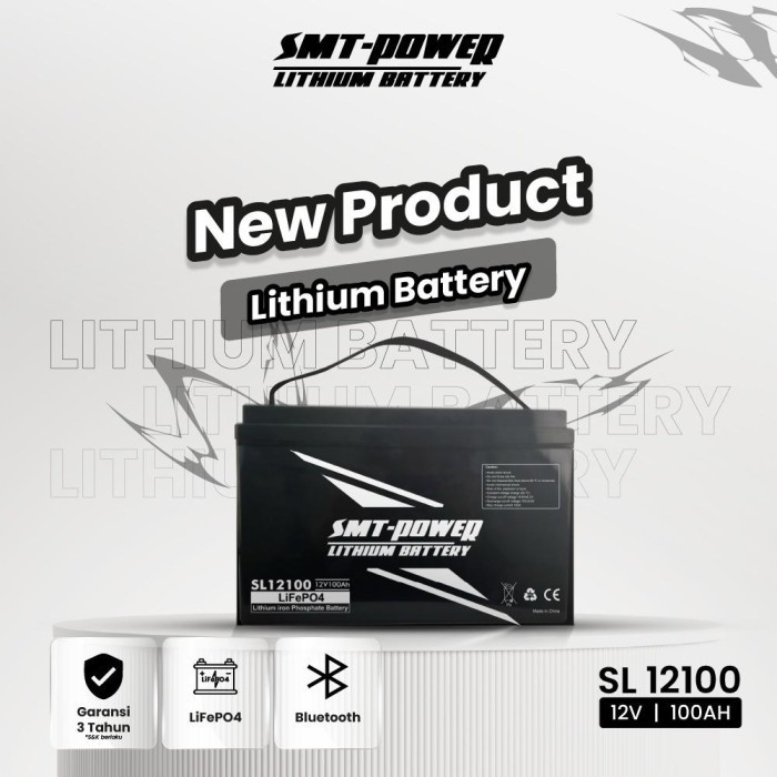 Jual Aki Lithium Battery Lithium LiFePO4 12V 100AH Litium Battery ...