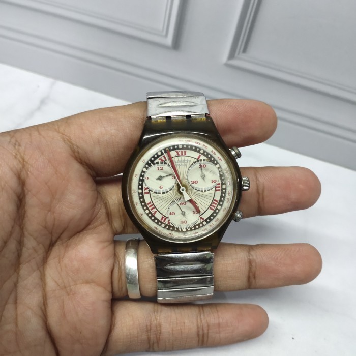 Jual Jam Swatch Chronograph Original | Shopee Indonesia