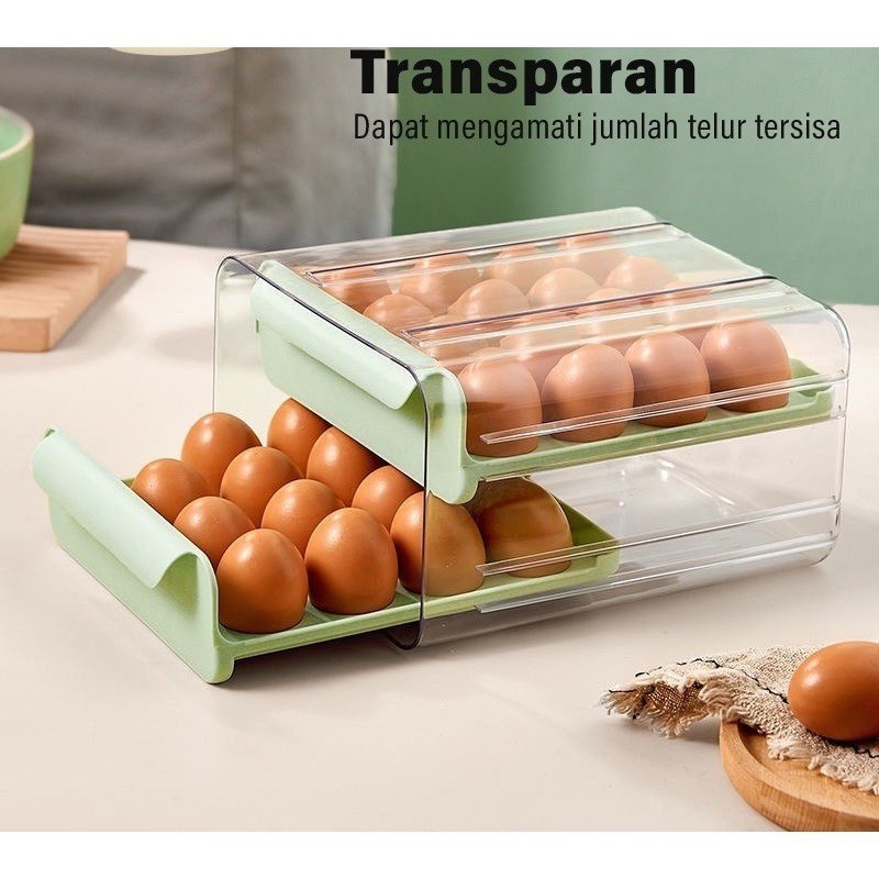 Jual KOTAK TELUR RAK TELUR 2 SUSUN / TEMPAT PENYIMPANAN TELUR - META ...