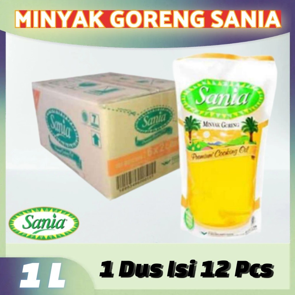 Jual Sania Minyak Goreng 1 Liter 1 Dus Isi 12 Pcs Harga Grosir | Shopee ...