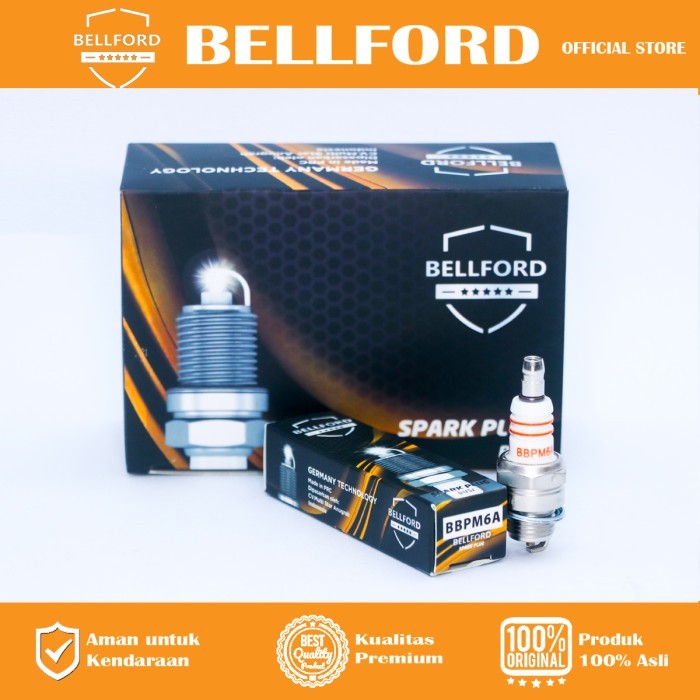 Jual BELLFORD Busi Motor Standar / SparkPlug BBP6MA Potong Rumput SENSO ...
