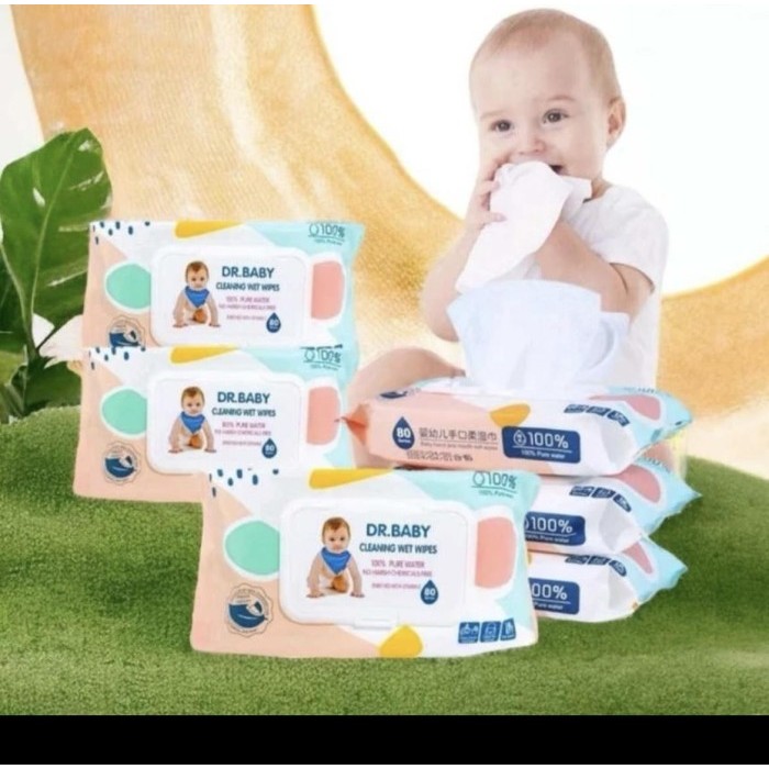 Jual Tisu Basah Bayi Non Alkohol isi 80 Lembar Harga Satuan | Shopee ...