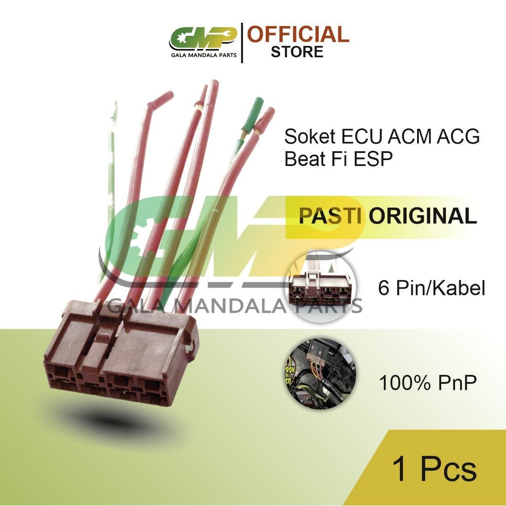 Jual Soket Kabel ECU Kiprok Beat Fi Vario 110 Scoopy Esp Socket ECM ACG ...
