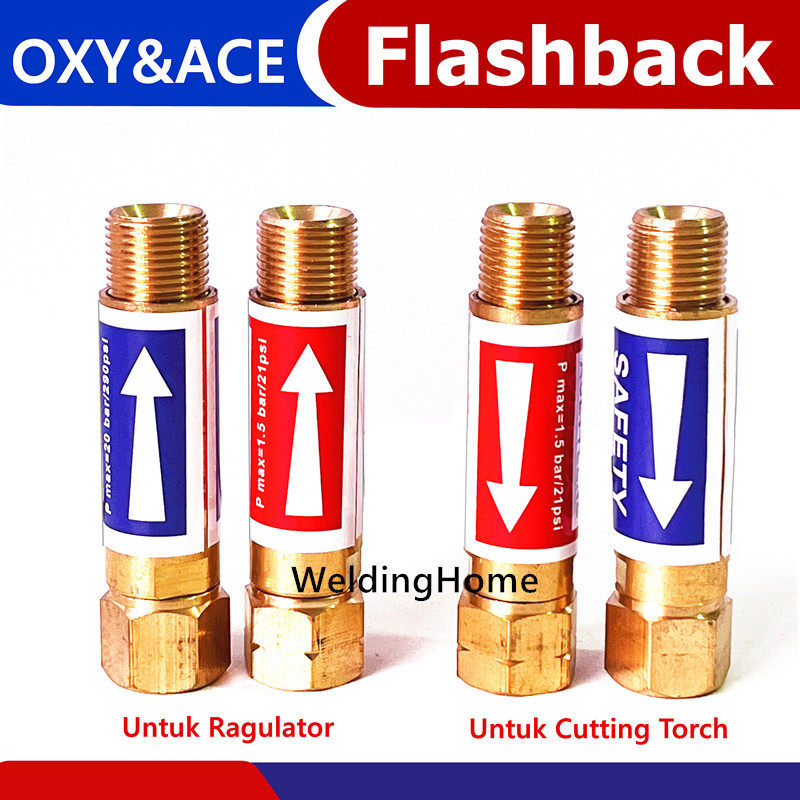 Jual Flashback Arrestor Regualtor Gas Cutting Torch Oxy Ace LPG Flash ...