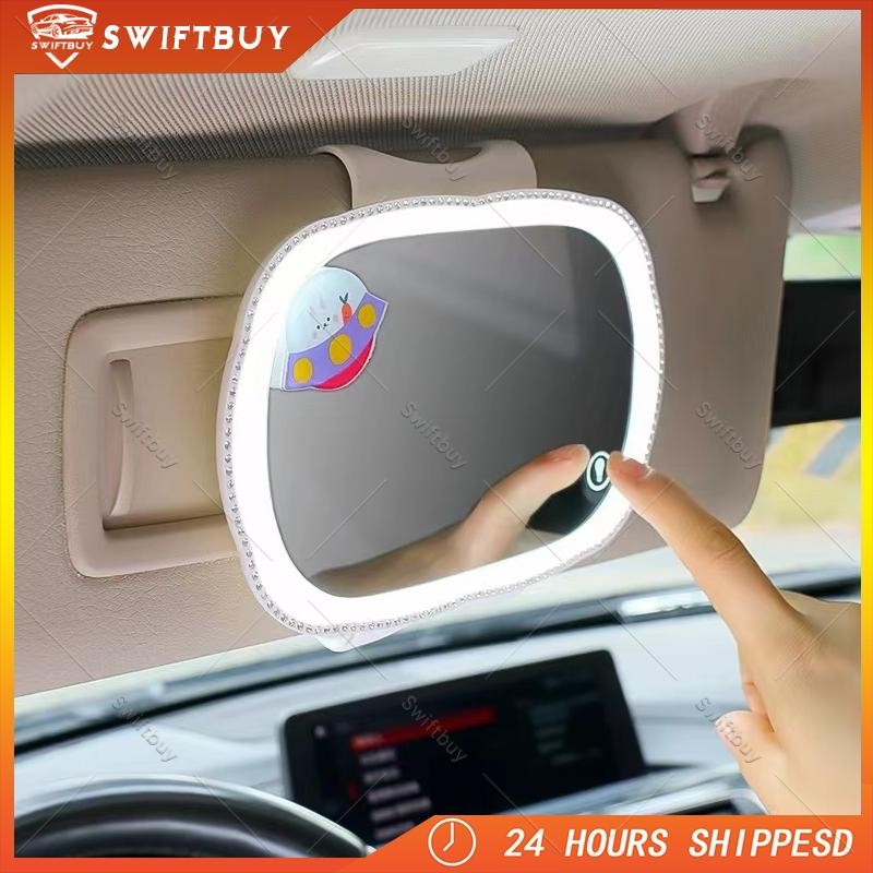 Jual Car Cosmetic Mirror Sun Visor Mobil Cermin Makeup Compact Kaca ...