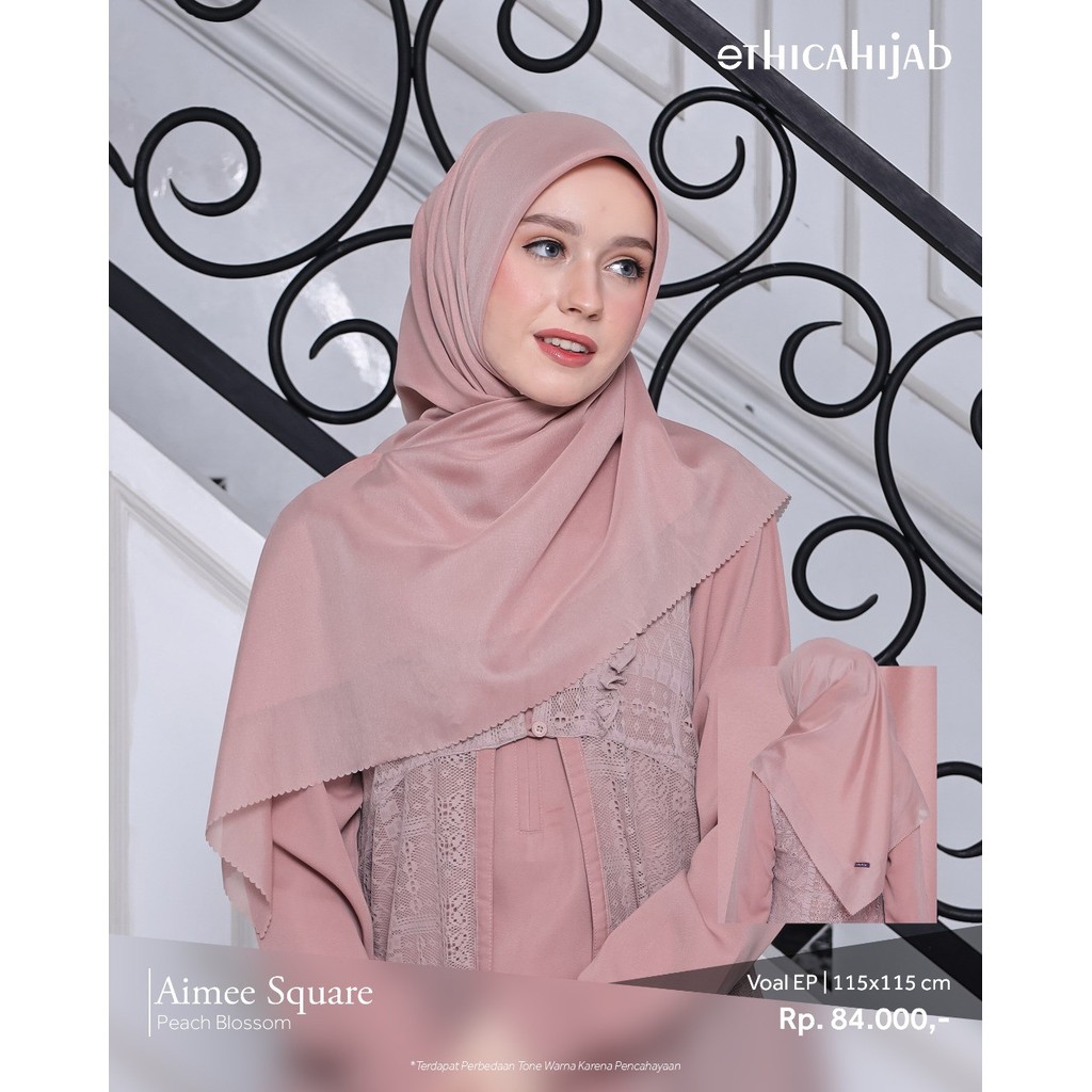 Jual Silmi_Ethica - Hijab Voal Premium Aimee Square Kerudung Segiempat ...