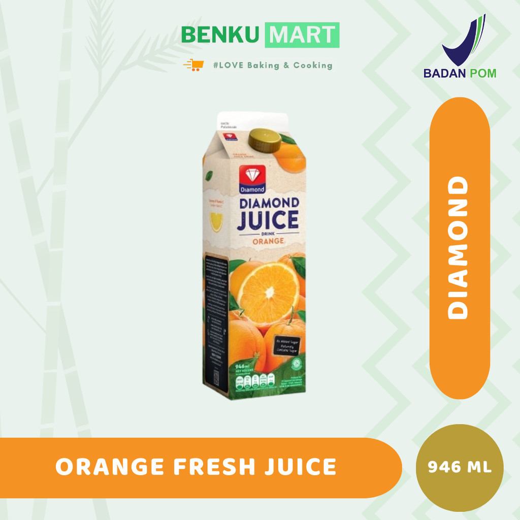 Jual JUICE ORANGE UNSWEET DIAMOND 946 ML - Jus Jeruk | Shopee Indonesia