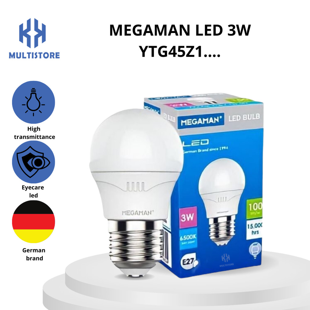 Jual Megaman Lampu LED 3 Watt Megaman YTG45Z1 Kuning dan Putih | Shopee Indonesia