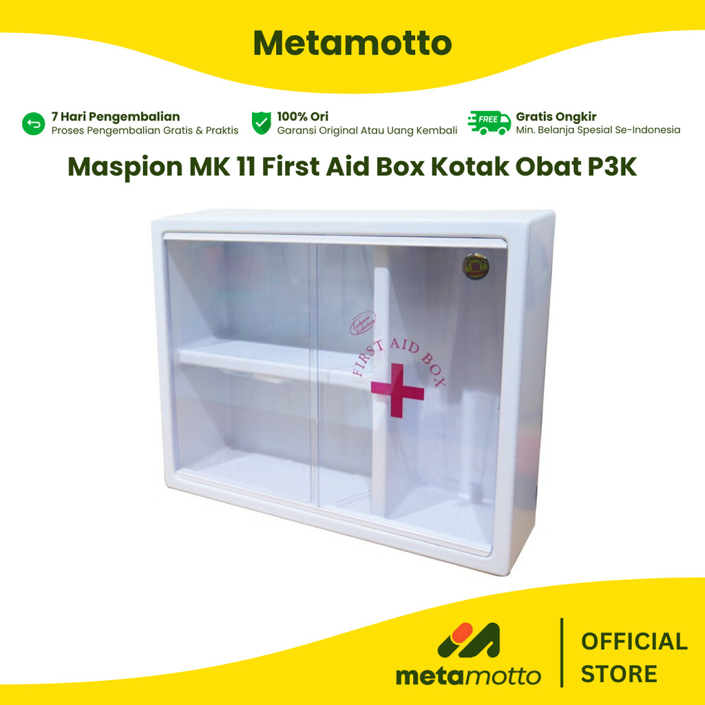 Jual Maspion MK 11 First Aid Box Kotak Obat Dinding - Metamotto ...