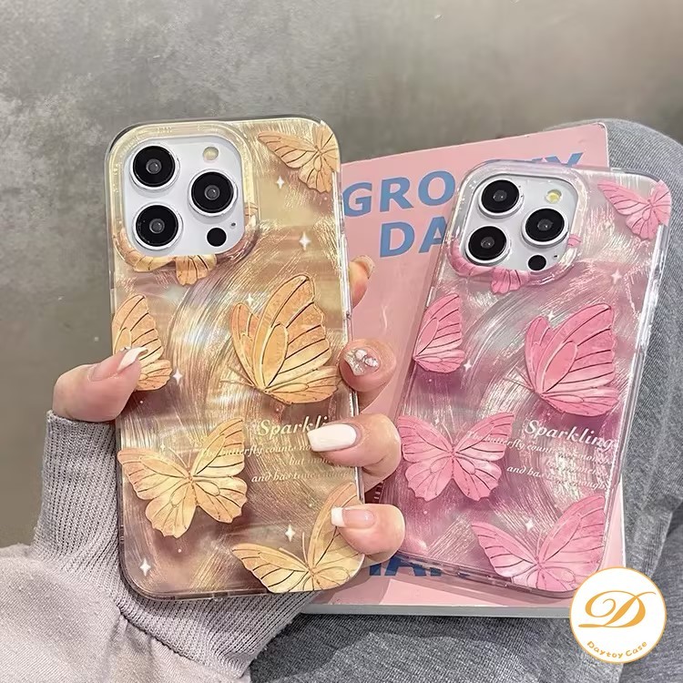 Jual Soft Case Kupu-Kupu Kuning Pink Cantik Kompatibel Untuk IPhone 11 ...