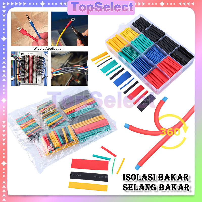 Jual 164 Pcs /Heat Shrink Tube Isolasi Bakar /164 Pcs Isolasi Kabel ...