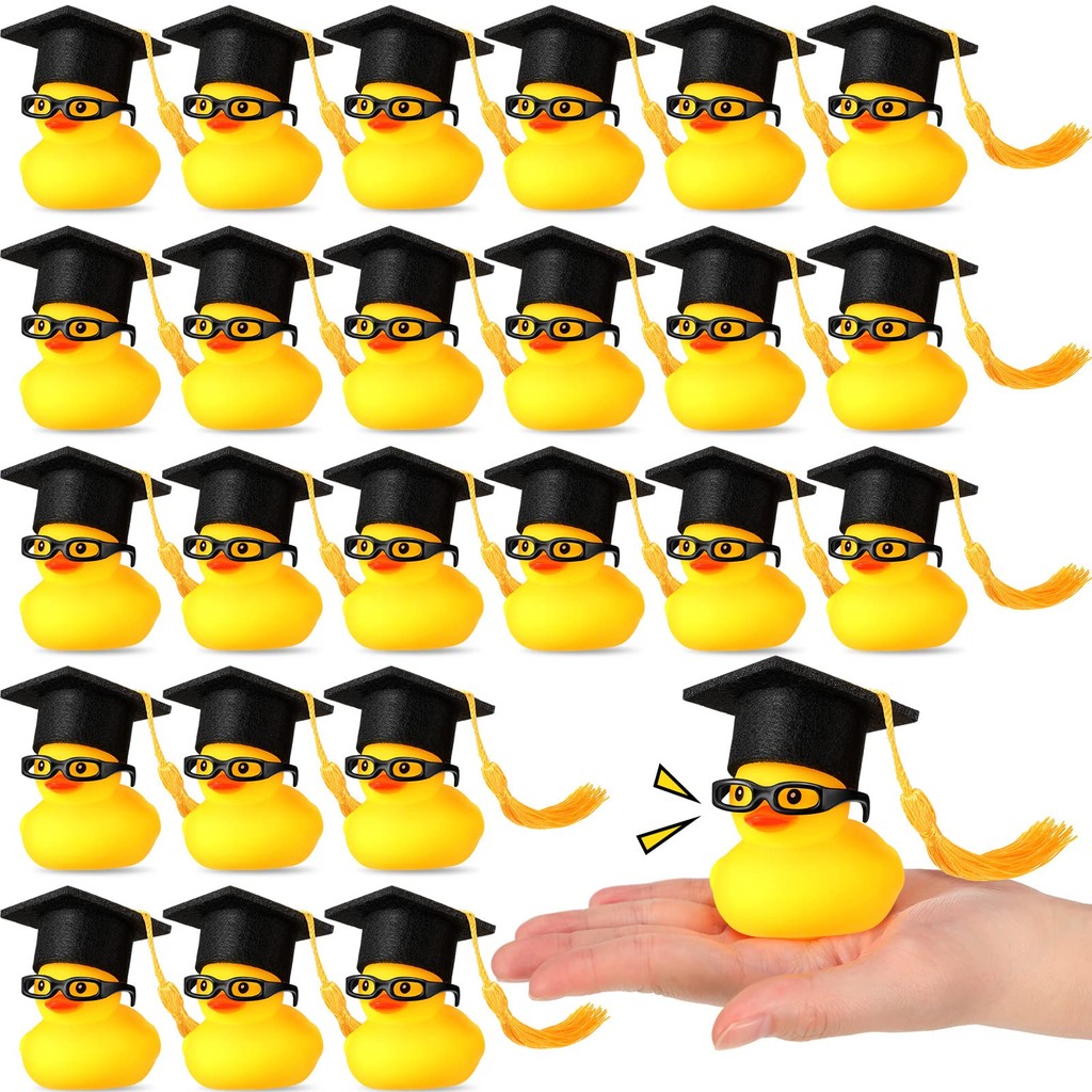 Jual 48PC Graduation Rubber Ducks Graduation Gift Duck Party Bath Duck ...