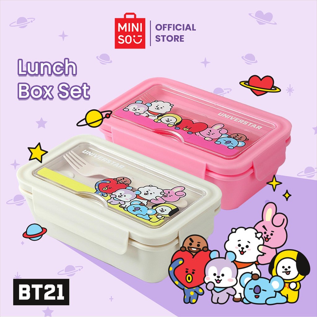Jual MINISO x BT21 Collection Tempat Makan / Lunch Box | Shopee Indonesia