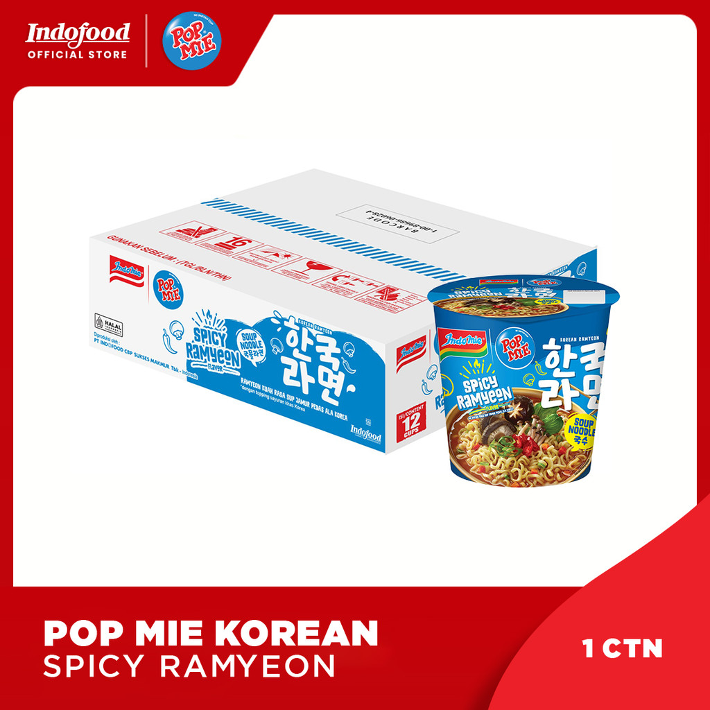 Jual CTN - Pop Mie Korean Spicy Ramyeon | Shopee Indonesia
