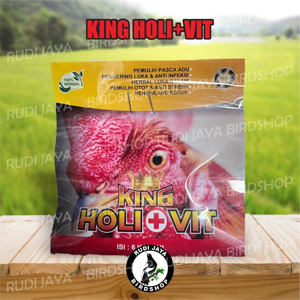 Jual READY KING HOLI+VIT HOLIVIT 1 SACHET OBAT JAMU AYAM SAKIT KOREP KURAP BURAS KAMLANG LUKA ...