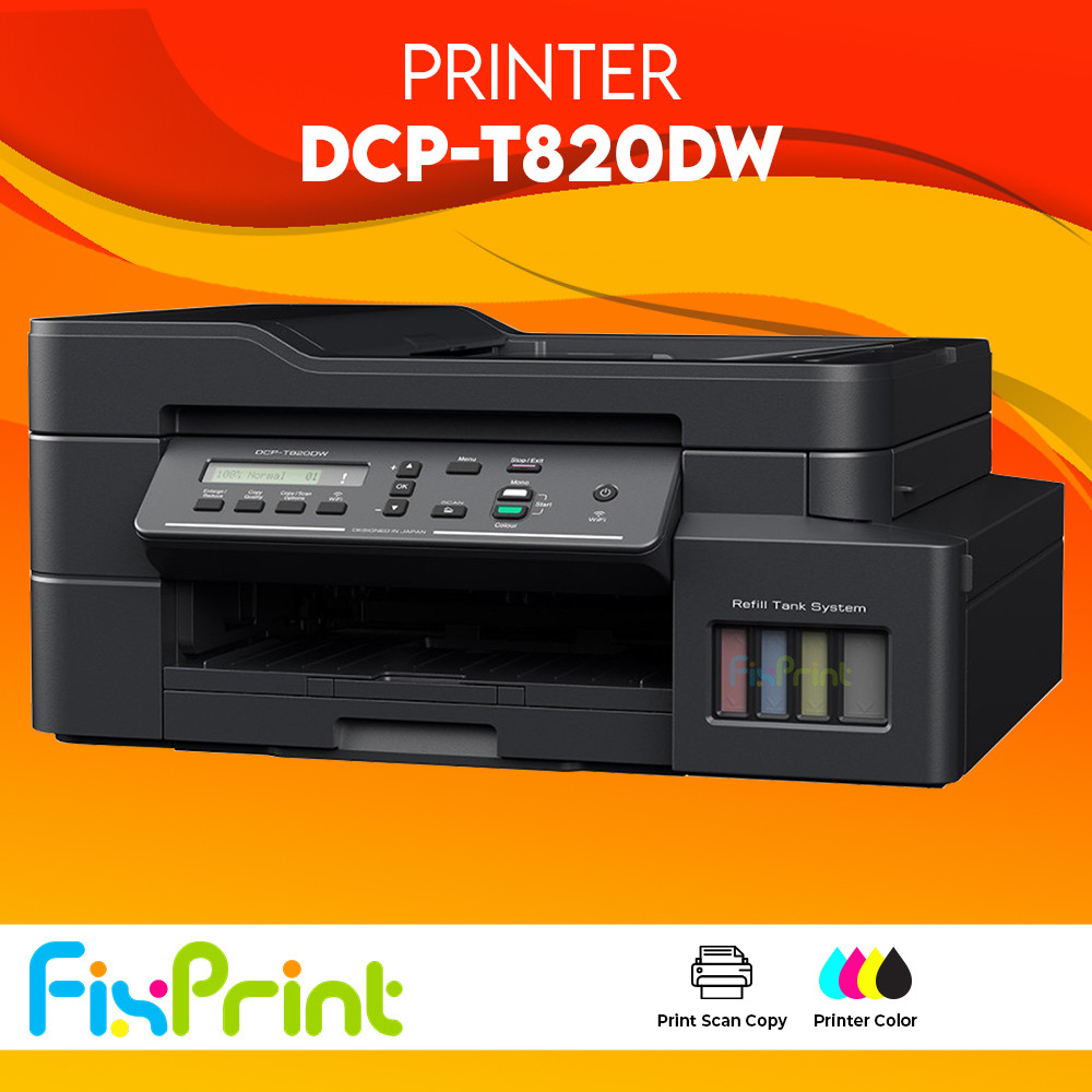 Jual Printer Brother Ink Tank DCP-T820DW DCP T820DW Print Scan Copy WiFi ADF Multifungsi DCP ...