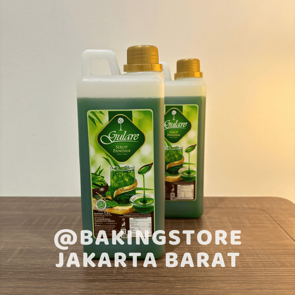 Jual Gulare Sirup Pandan 1,3 Kg | Pandan Syrup 1300 gram | Shopee Indonesia