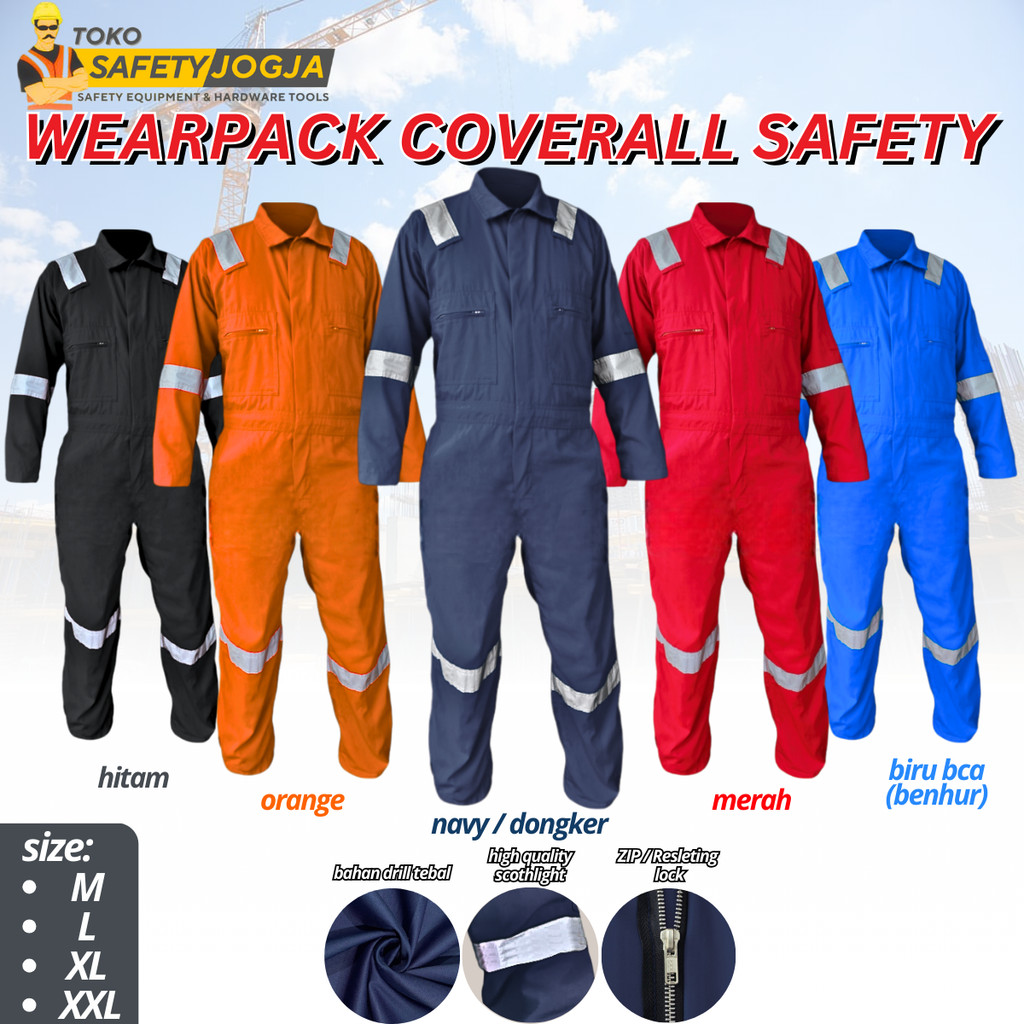 Jual Wearpack TERUSAN KATELPAK COVERALL Baju Safety Wearpack Size M L ...