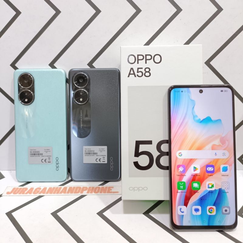 Jual Oppo A58 Ram 8/128GB Hp Second Bekas Fullset | Shopee Indonesia