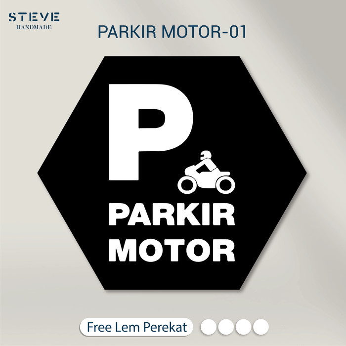 Jual Sign Board Parkir Motor | Papan Tanda Parkir Motor Label Akrilik ...