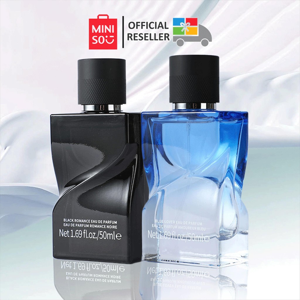 Jual MINISO Parfum Pria Series BLUE LOVER / BLACK ROMANCE 50ML EDP ...