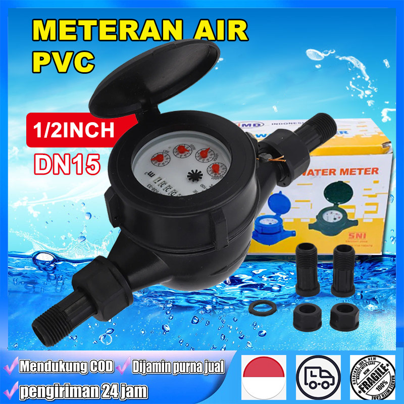 Jual Meteran Air PVC 1/2" Meteran Air PDAM PAM Water Meter Original | Shopee Indonesia